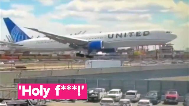 Watch: Plane hits streetlight and bakery truck during landing