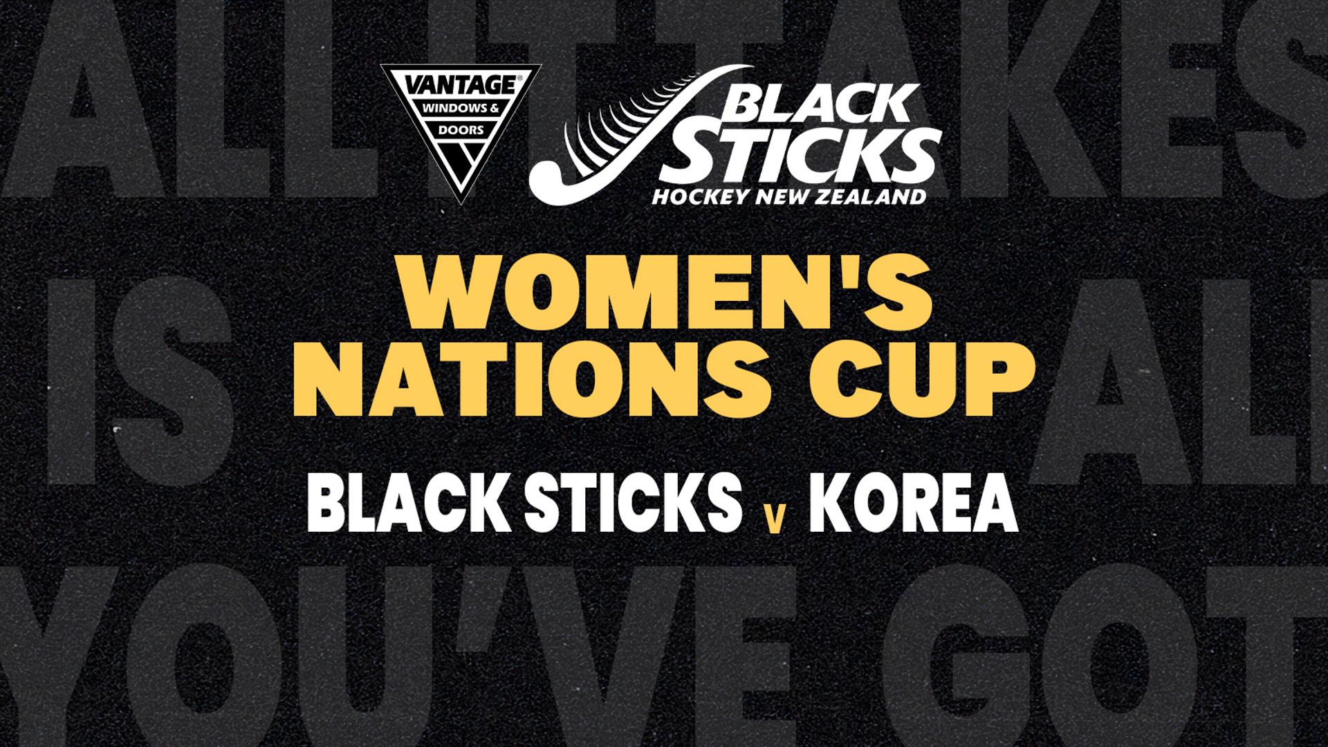 Black Sticks Women v Korea